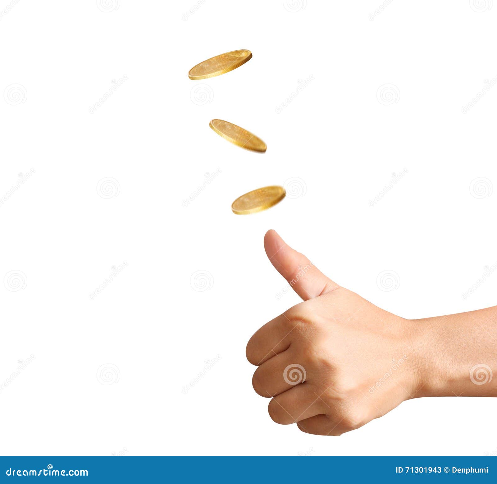 Hand Throwing Up Coin To Make Decision Stock Image - Image of lucky ...