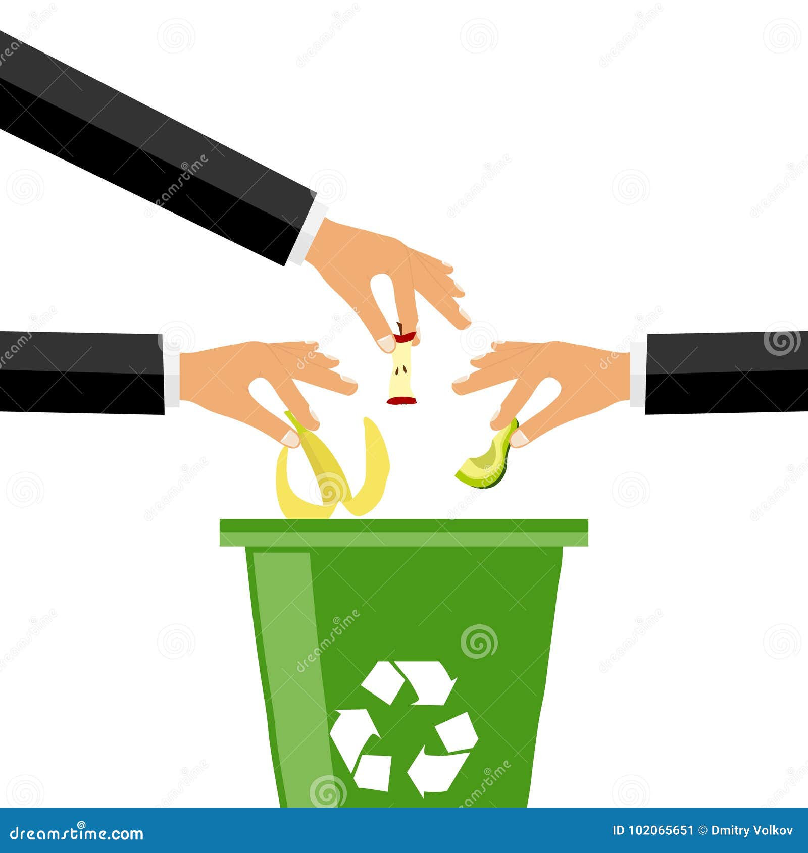 The Hand Throws Garbage into the Garbage Can, Many Hands Throwing Out ... The Hand Throws Garbage into the Garbage Can, Many Hands Throwing Out ...