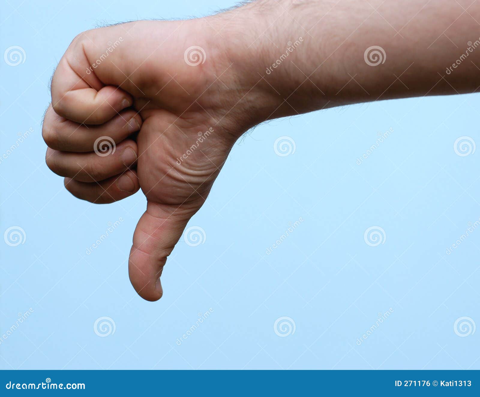 Hand : thumb down stock photo. Image of metaphorical, skin - 271176