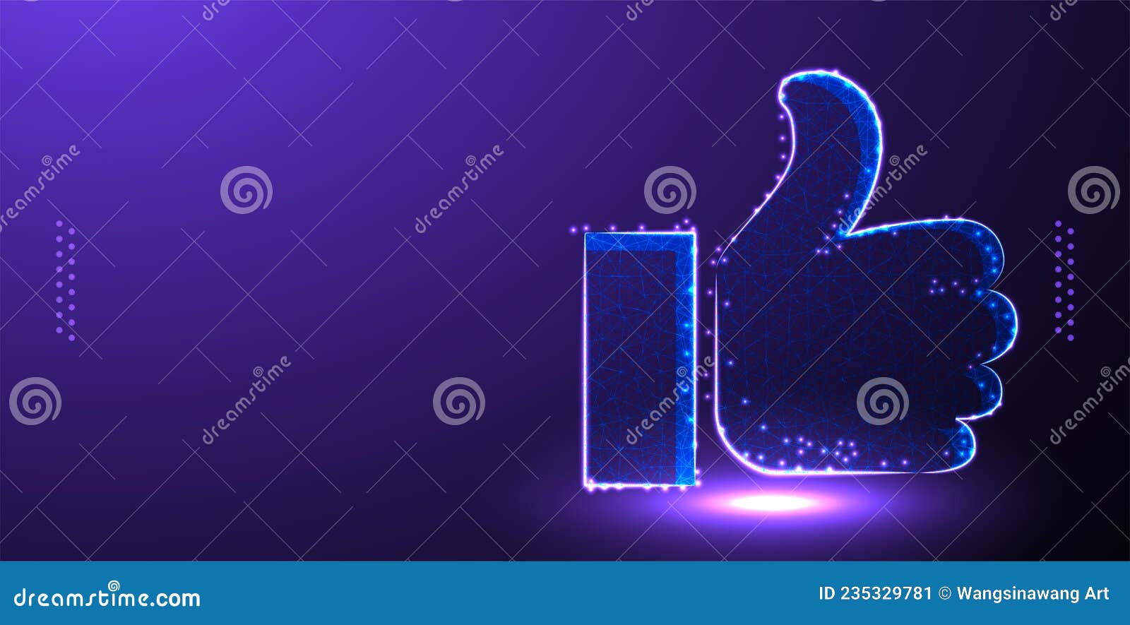 Hand, Thumb Low Poly Wireframe Mesh from Polygonal Design Vector ...