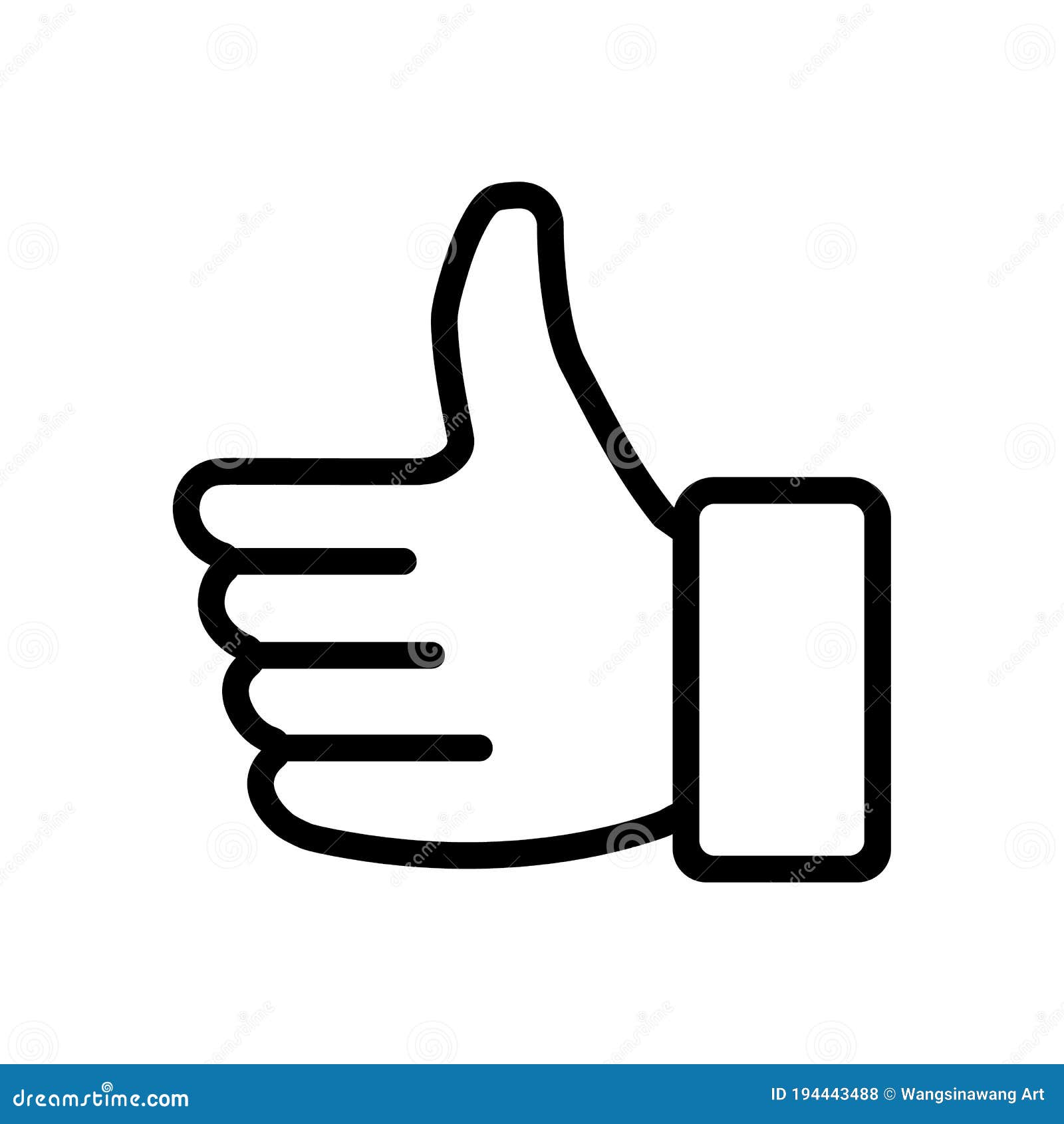 Thumb Up. Symbol Of Agreement, Praise, Confirmation. Positive Icon Okay ...