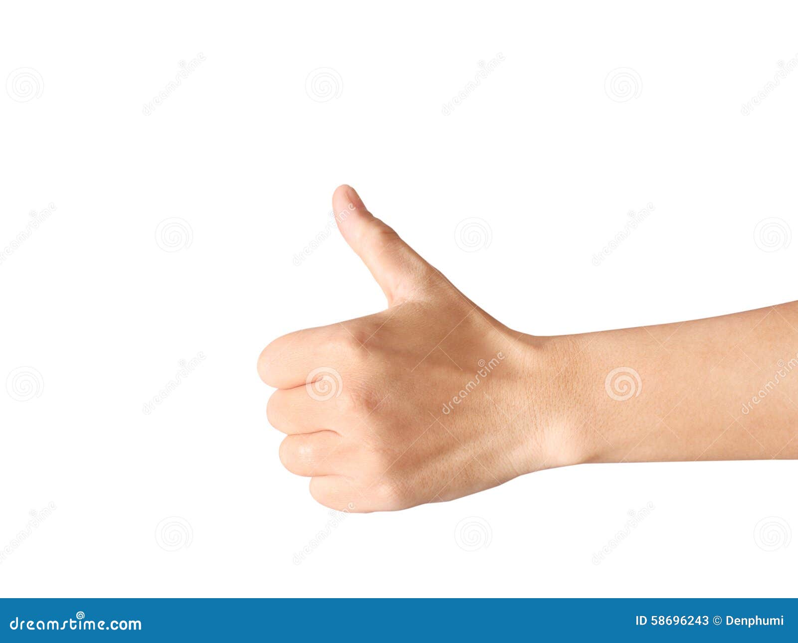 Hand with thumb up stock image. Image of gesture, communication - 58696243
