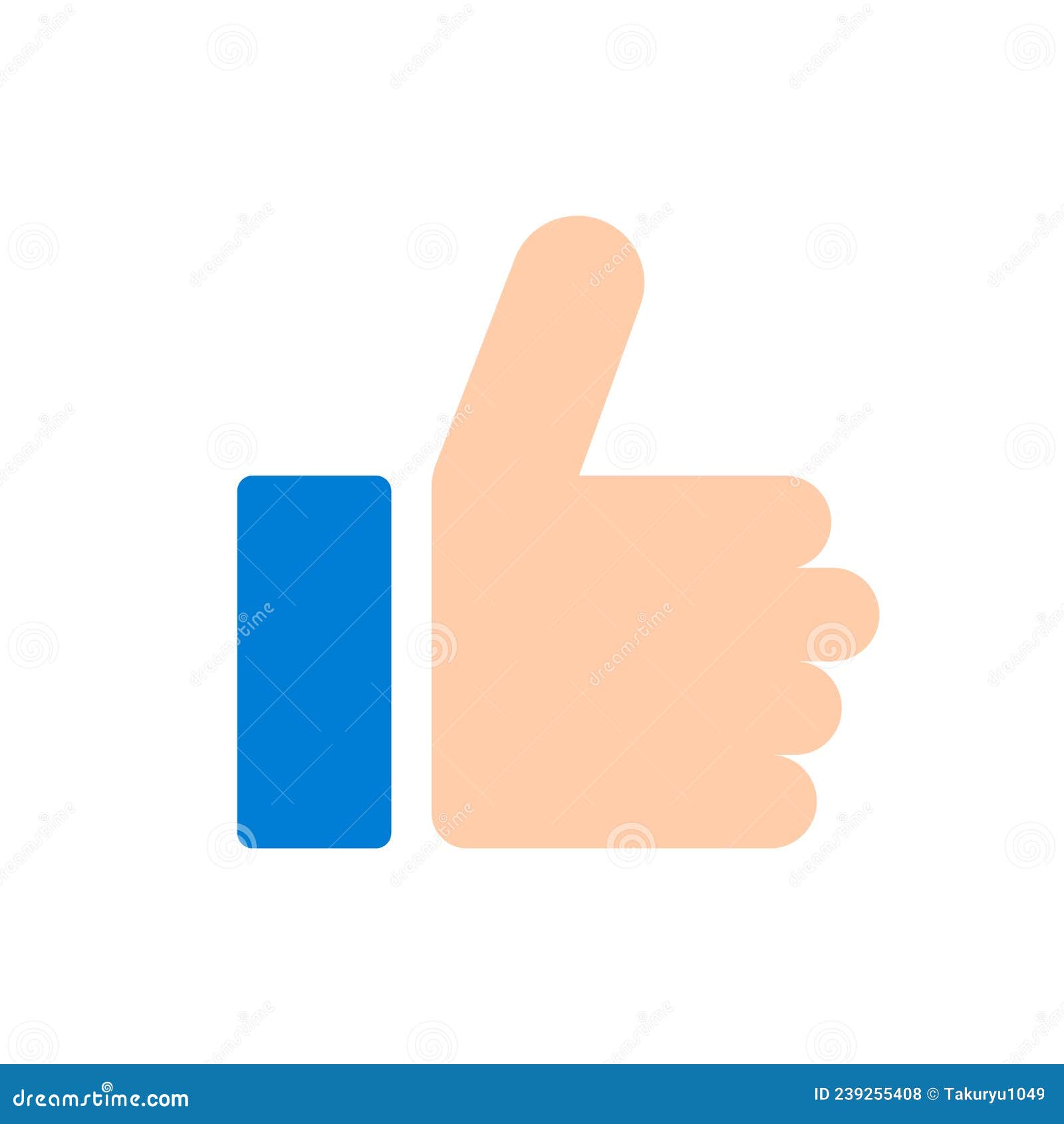 Hand with Thumb Up. Good Sign. Vector. Stock Vector - Illustration of ...