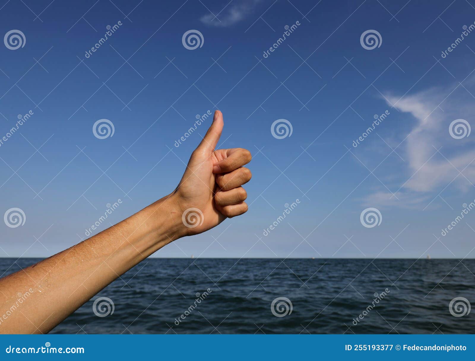 Hand with Thumb Up Pointing Up Ok Sign All Right Stock Image - Image of ...