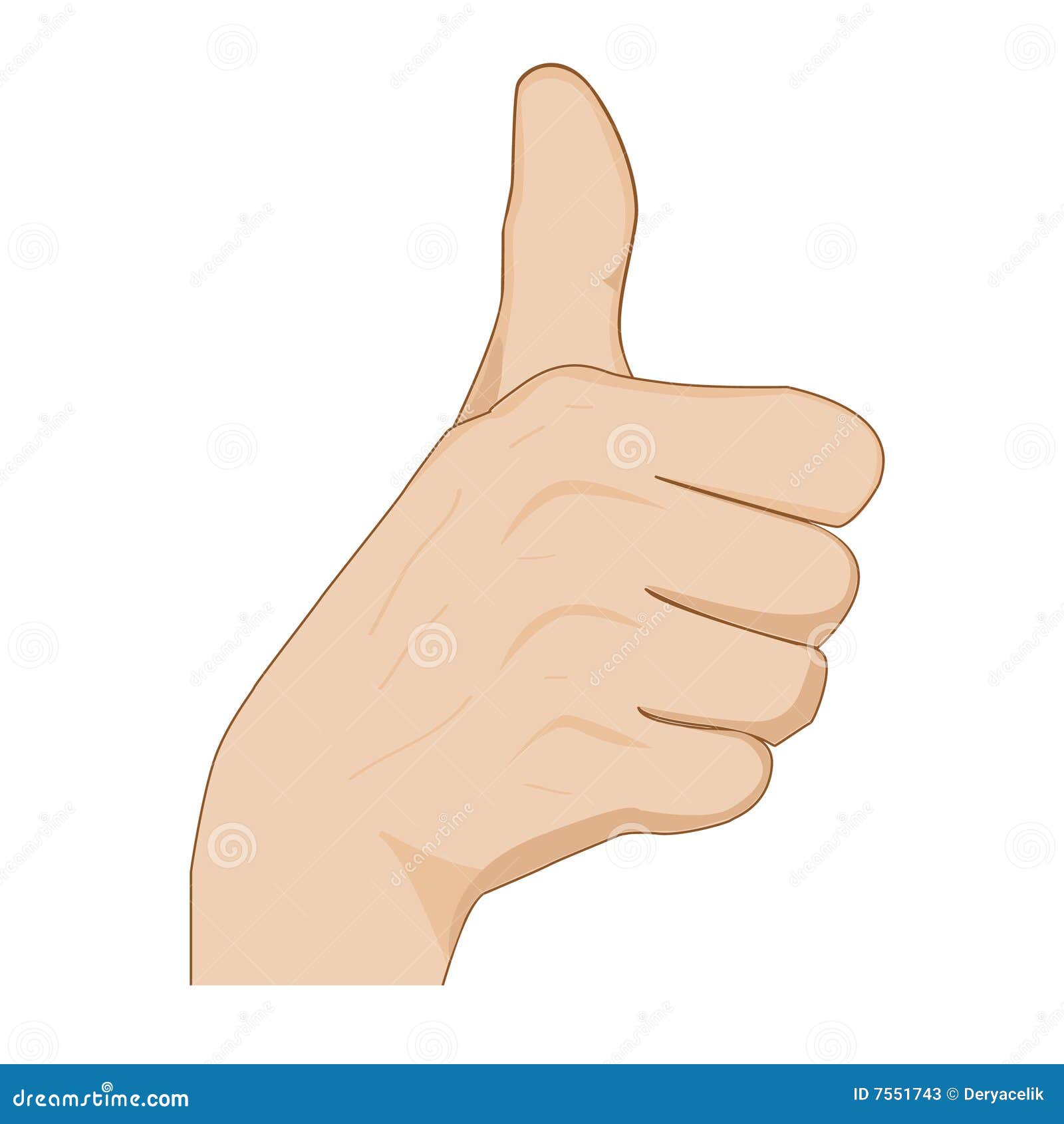 Hand with Thumb Up Showing Okey Sign , Cheering Stock Vector ...