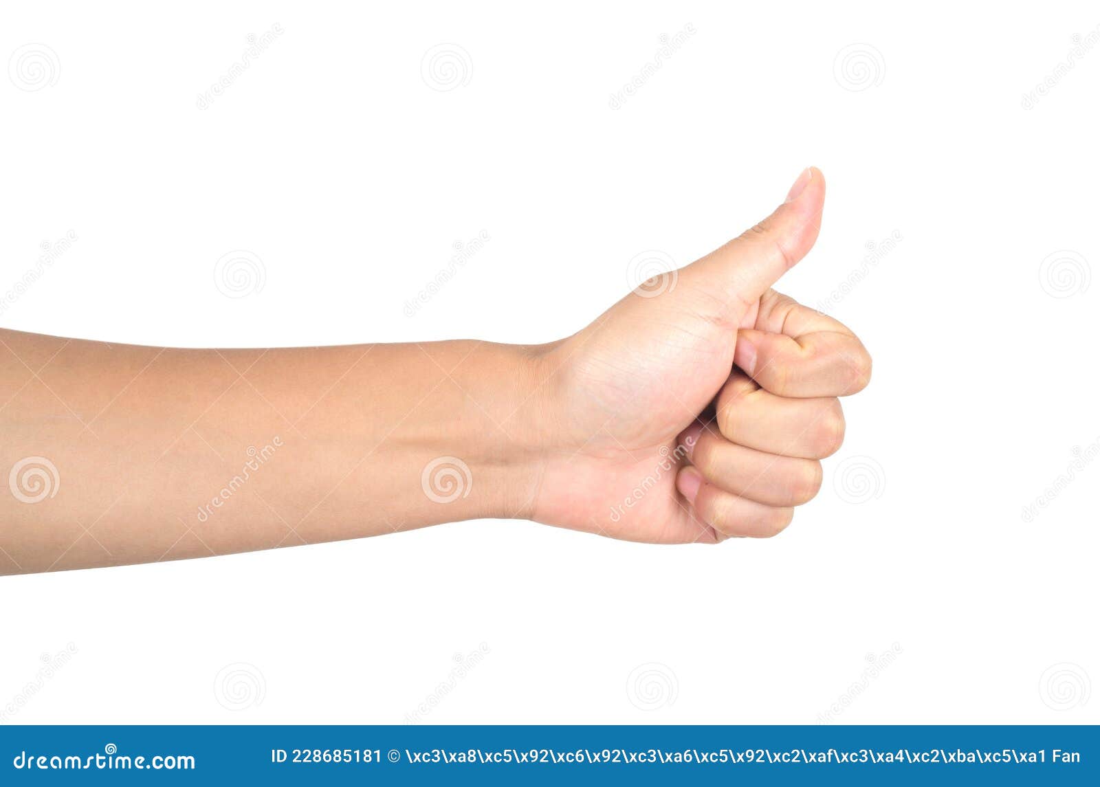 The Hand of a Thumbing Up in Front of a White Background Stock Image ...