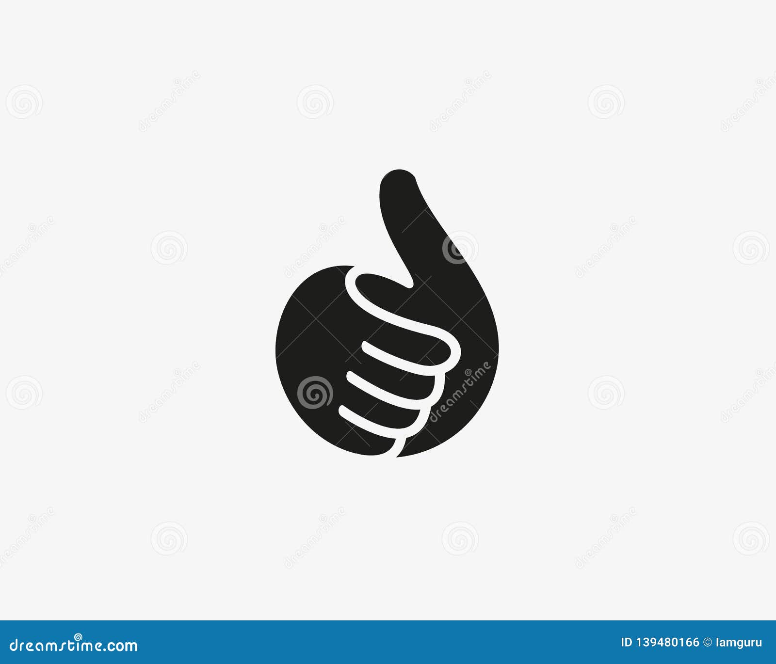 Hand, Thumbs Up Vector Logo. Like, Fingers Logotype. Stock Vector ...