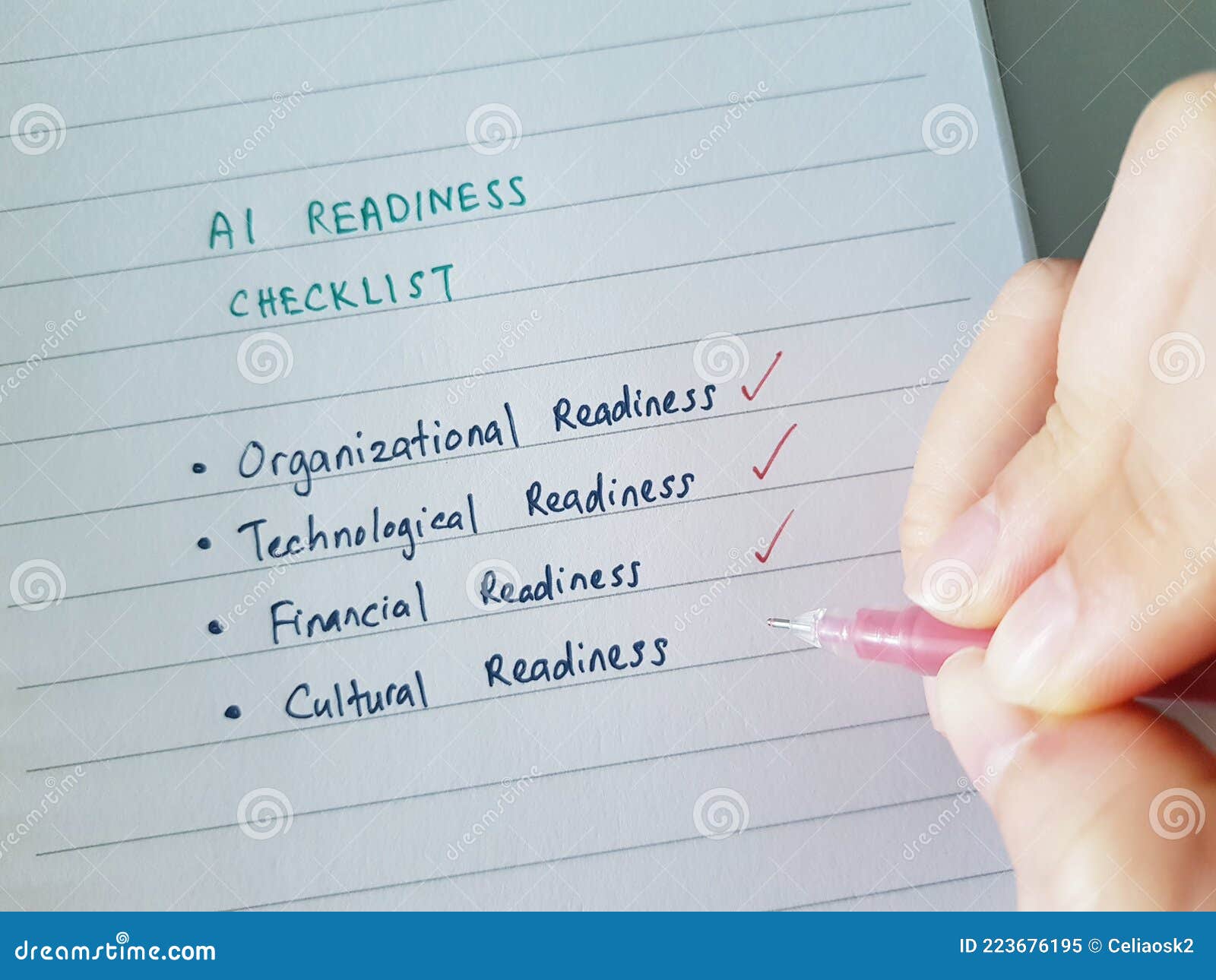 Artificial Intelligence Readiness Checklist Stock Image - Image of ...