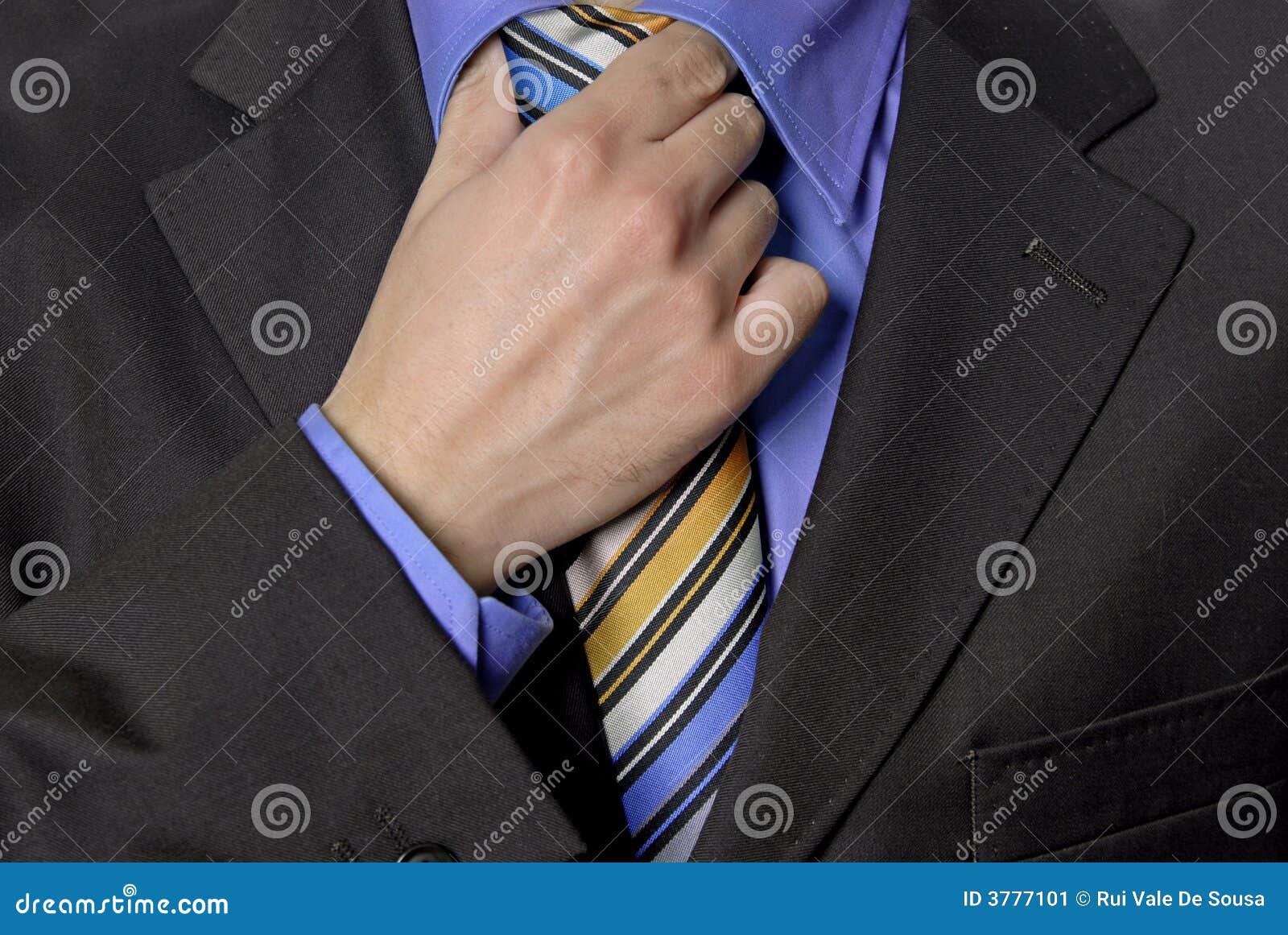 Hand tie stock image. Image of management, chest, career - 3777101
