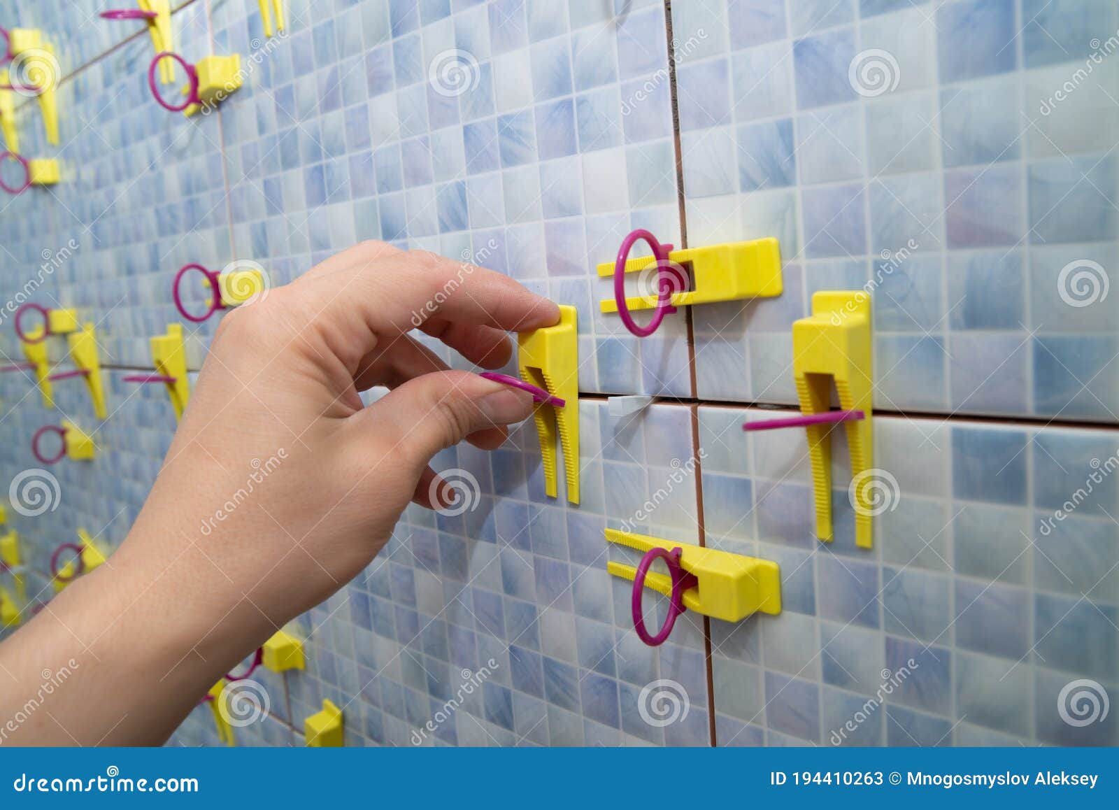 Tile Leveling Alignment System Stock Image - Image of alignment, laying ...