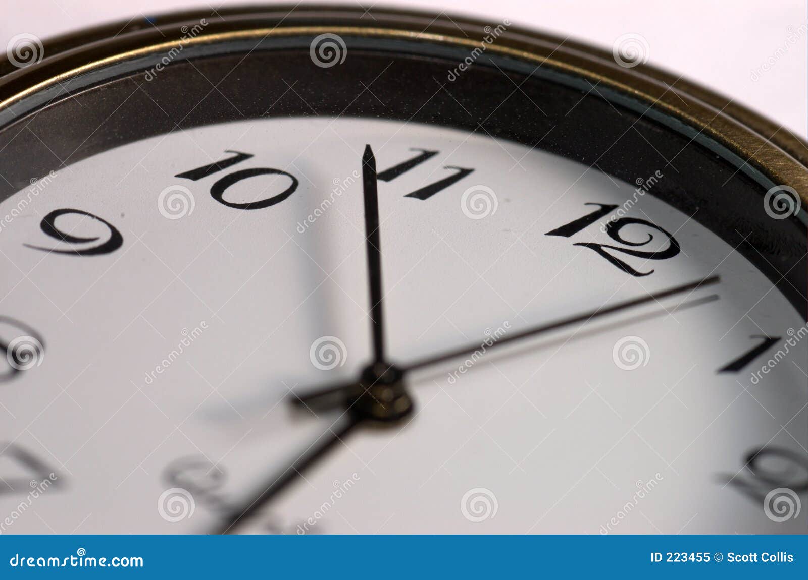 Hand of time stock image. Image of macro, hours, analog - 223455