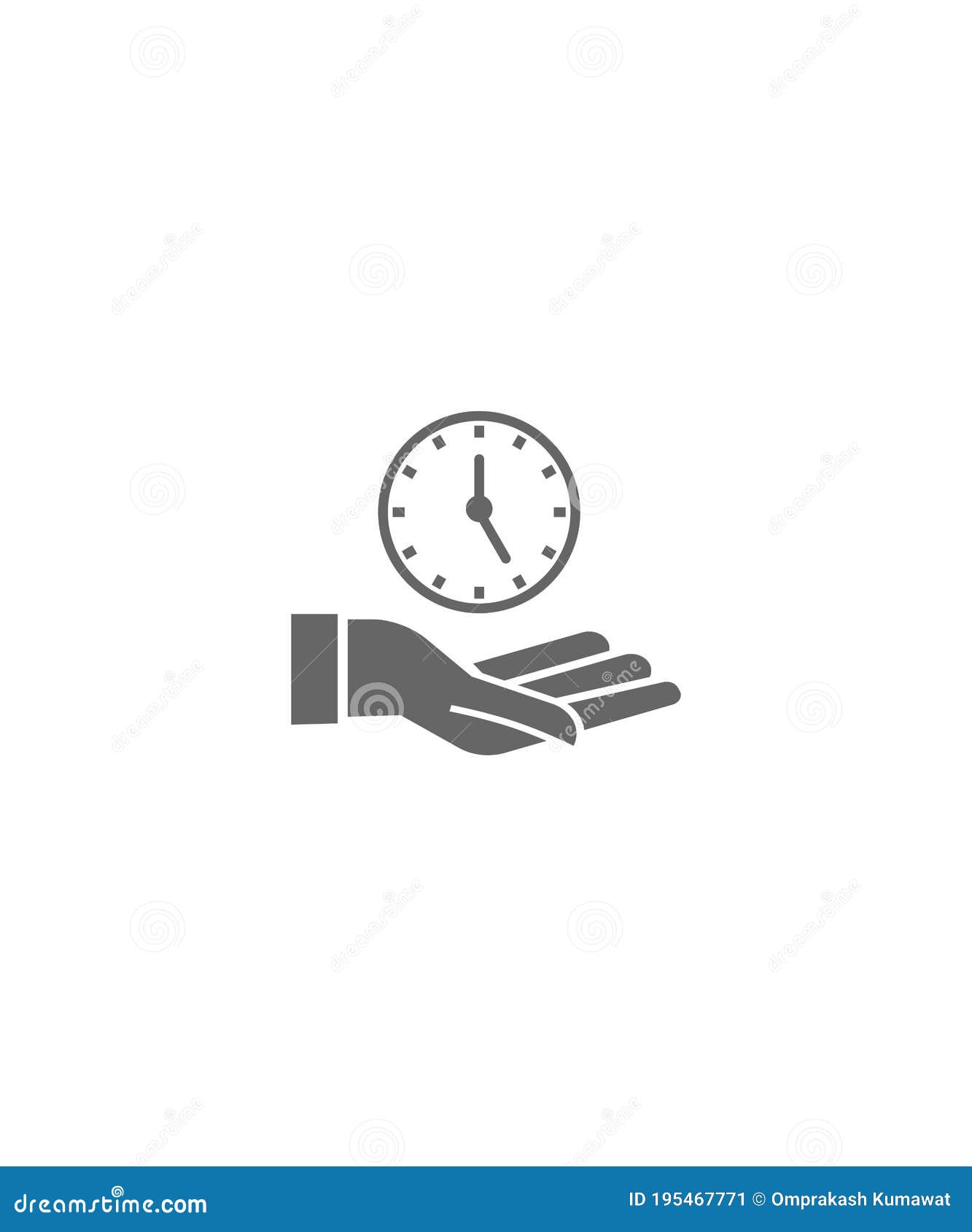 Hand with Time Icon,time Measurement,vector Best Flat Icon. Stock ...