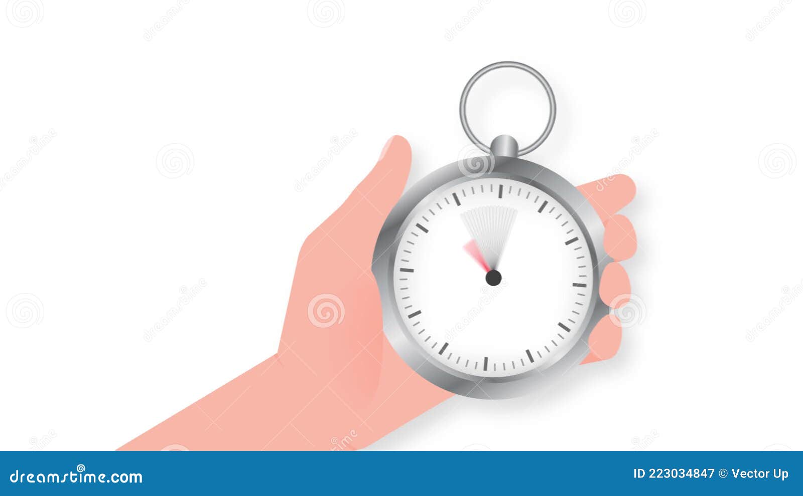 Hand with Timer. Clock Icon . Time Management. Stopwatch Icon, Logo ...
