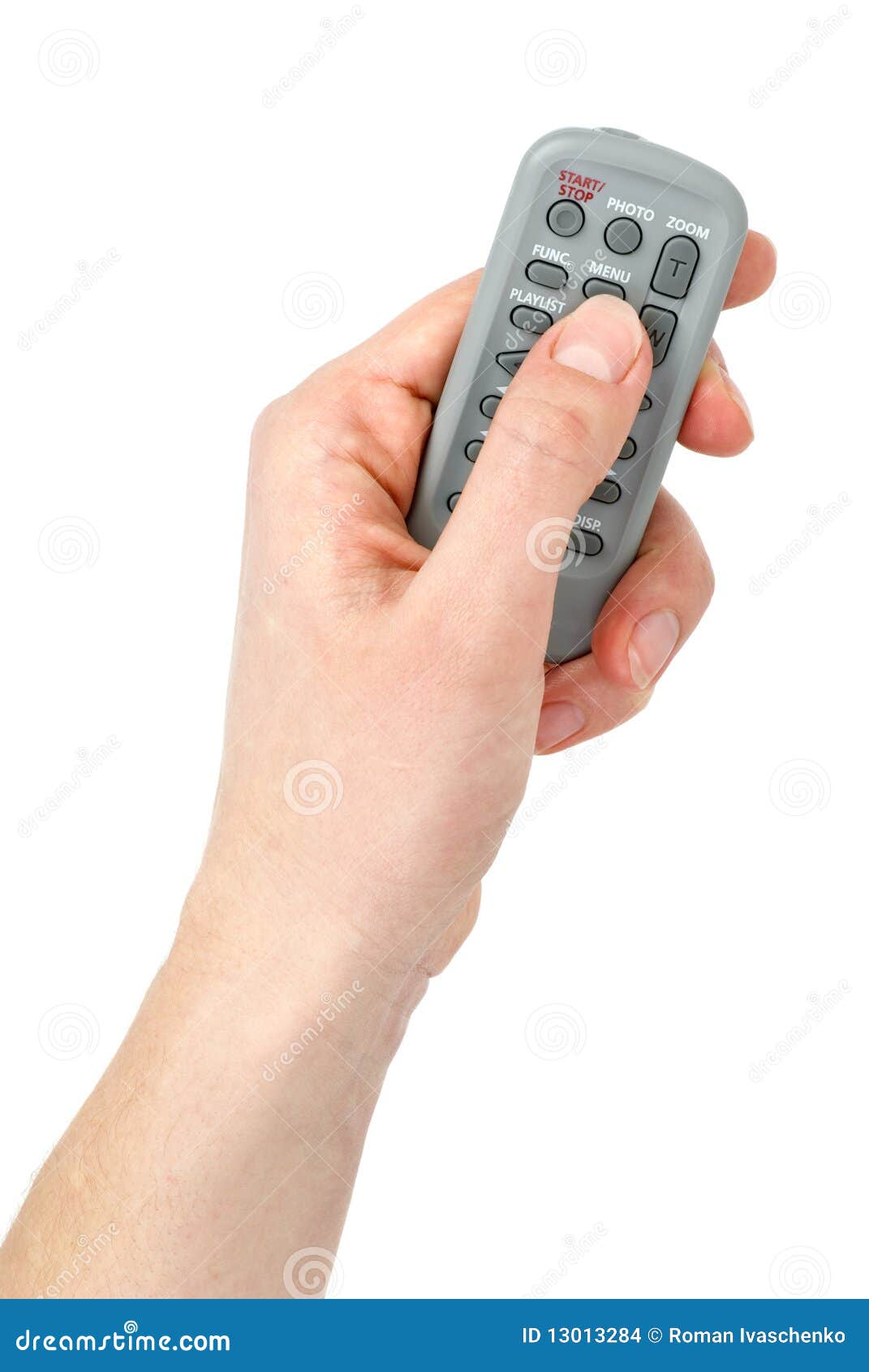 Hand with Tiny Infra-red Remote Control Unit Stock Photo - Image of ...