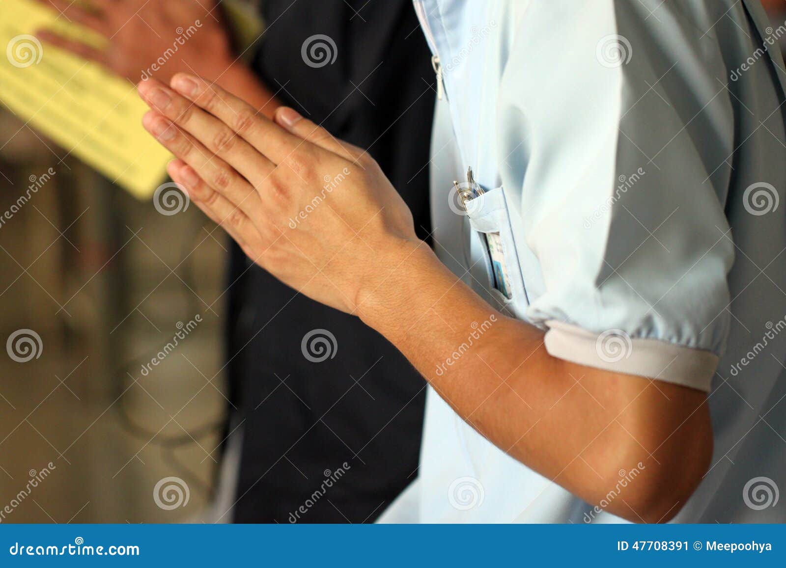 Hand is to pay homage. stock image. Image of worship - 47708391
