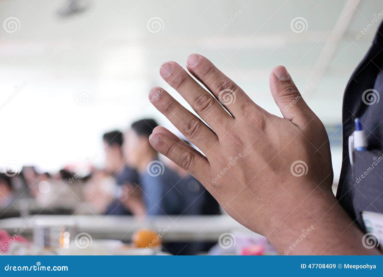 Hand is to pay homage. stock image. Image of beliefs - 47708409