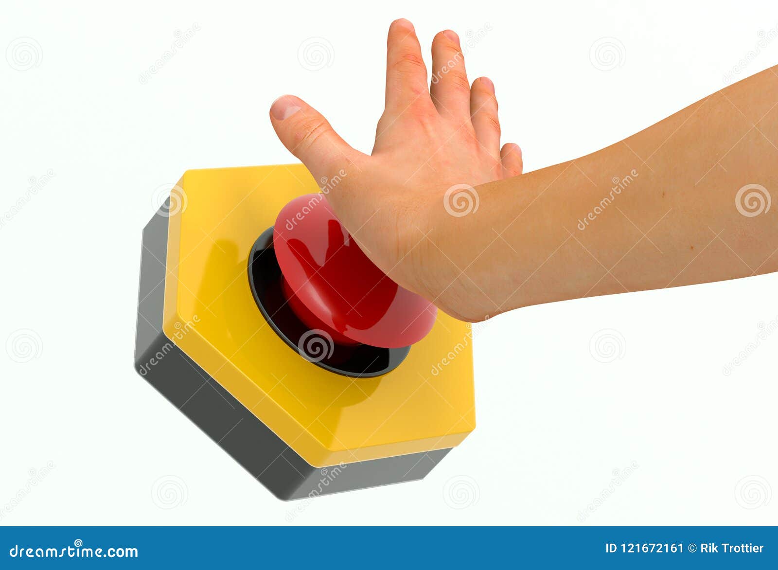 Red panic stop button stock illustration. Illustration of panic - 121672161