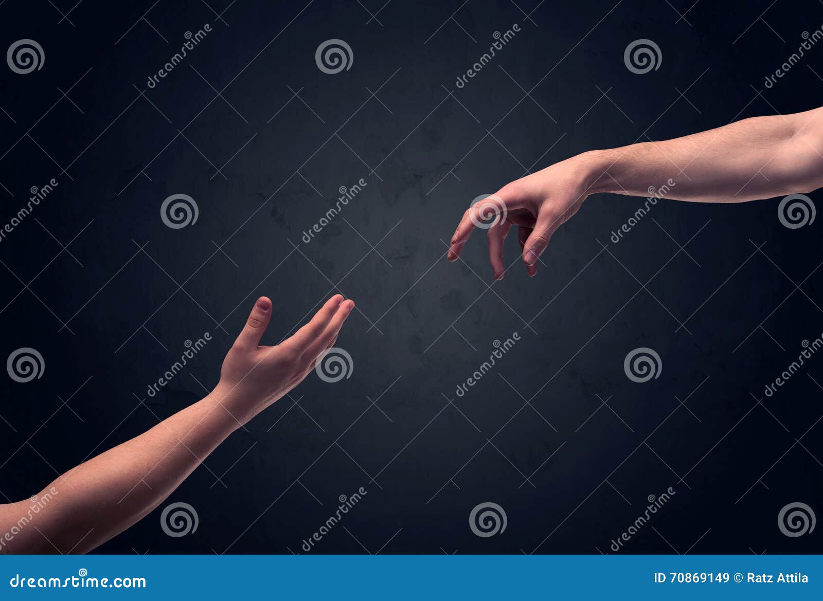 Hand about To Touch Another One Stock Image - Image of hand ...