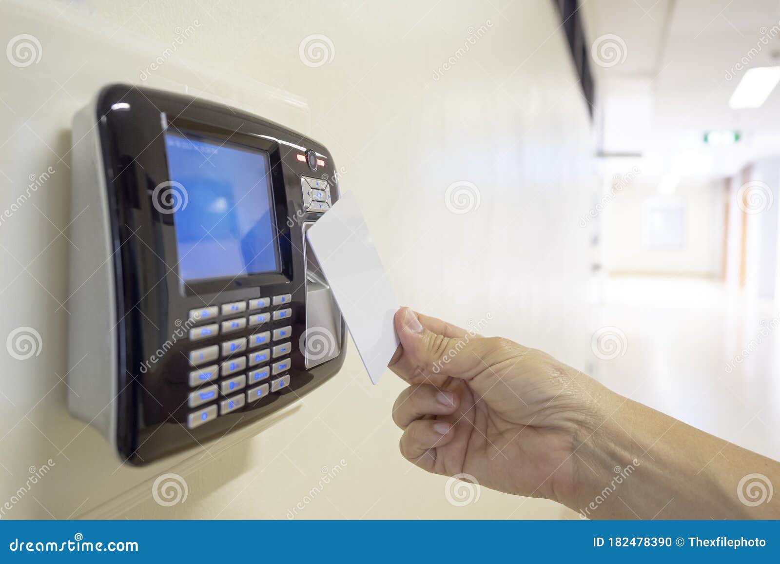 Automatic Access Security Door Control Stock Photo - Image of ...