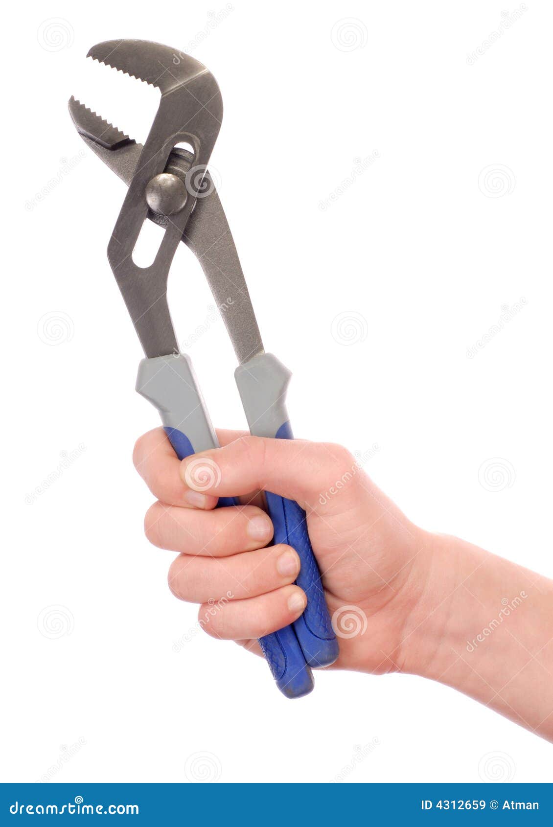 Hand with Tool stock image. Image of hand, spanner, tool - 4312659