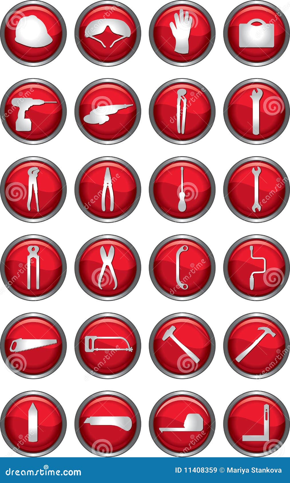 Hand Tool Icons Royalty Free Stock Images - Image: 11408359