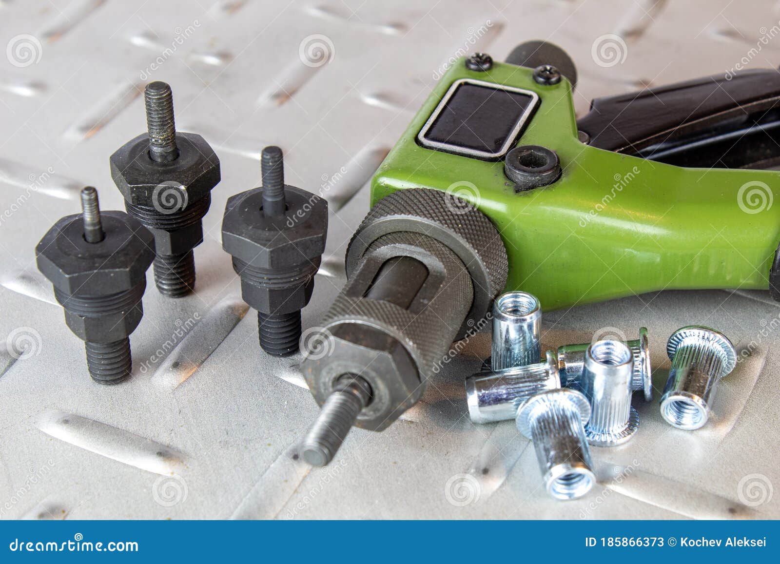 Hand Tool, Riveting and Interchangeable Nozzles for Installation of ...