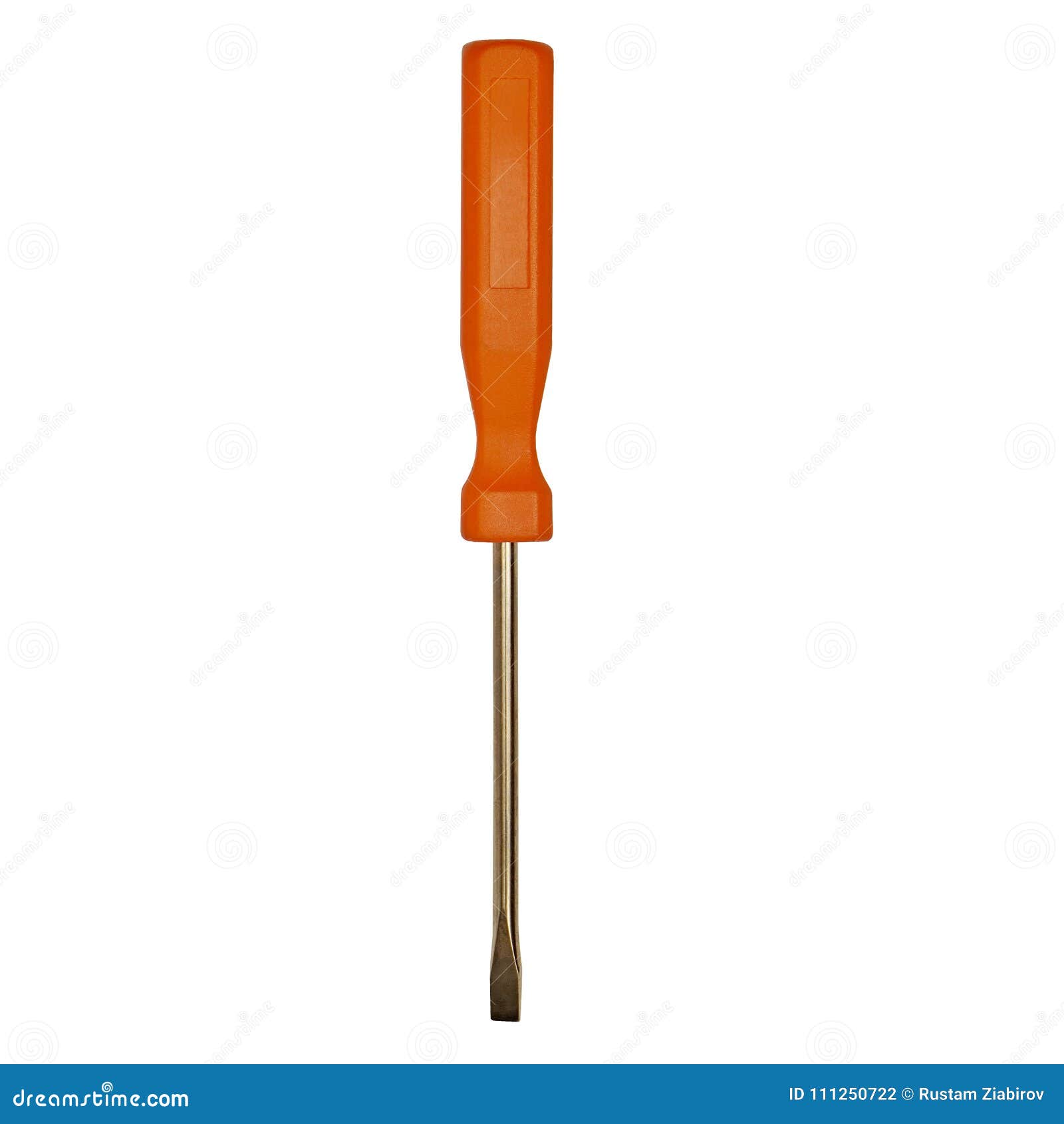 Hand Tool. Screwdriver, Tip Minus. the Handle is Red Stock Photo ...