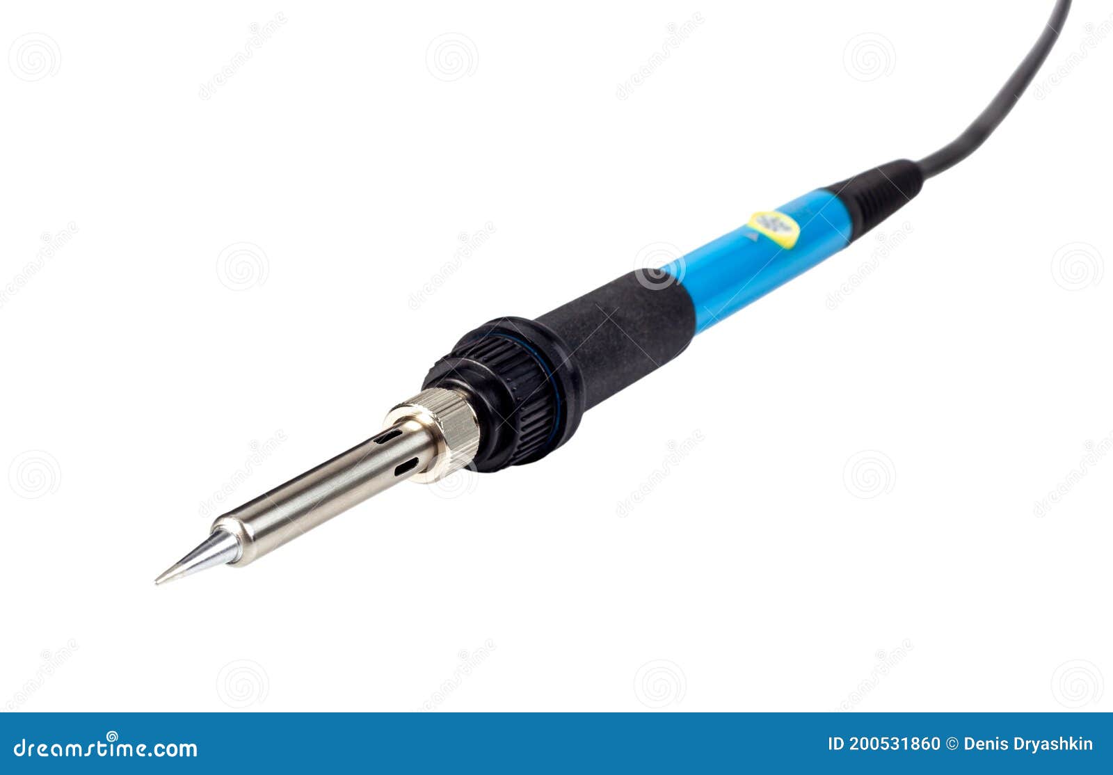 Hand Tool Soldering Iron with the Blue Handle Stock Photo - Image of ...