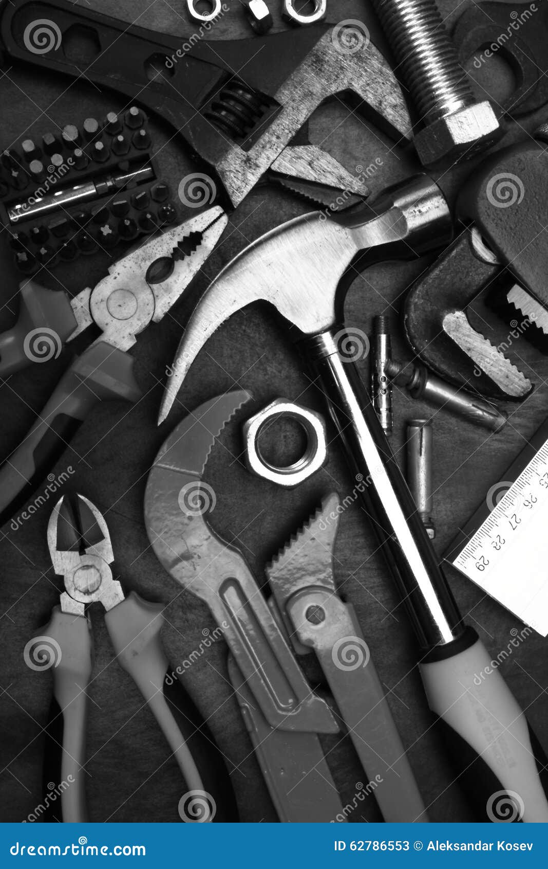 Hand tools stock image. Image of closeup, spanner, metal - 62786553
