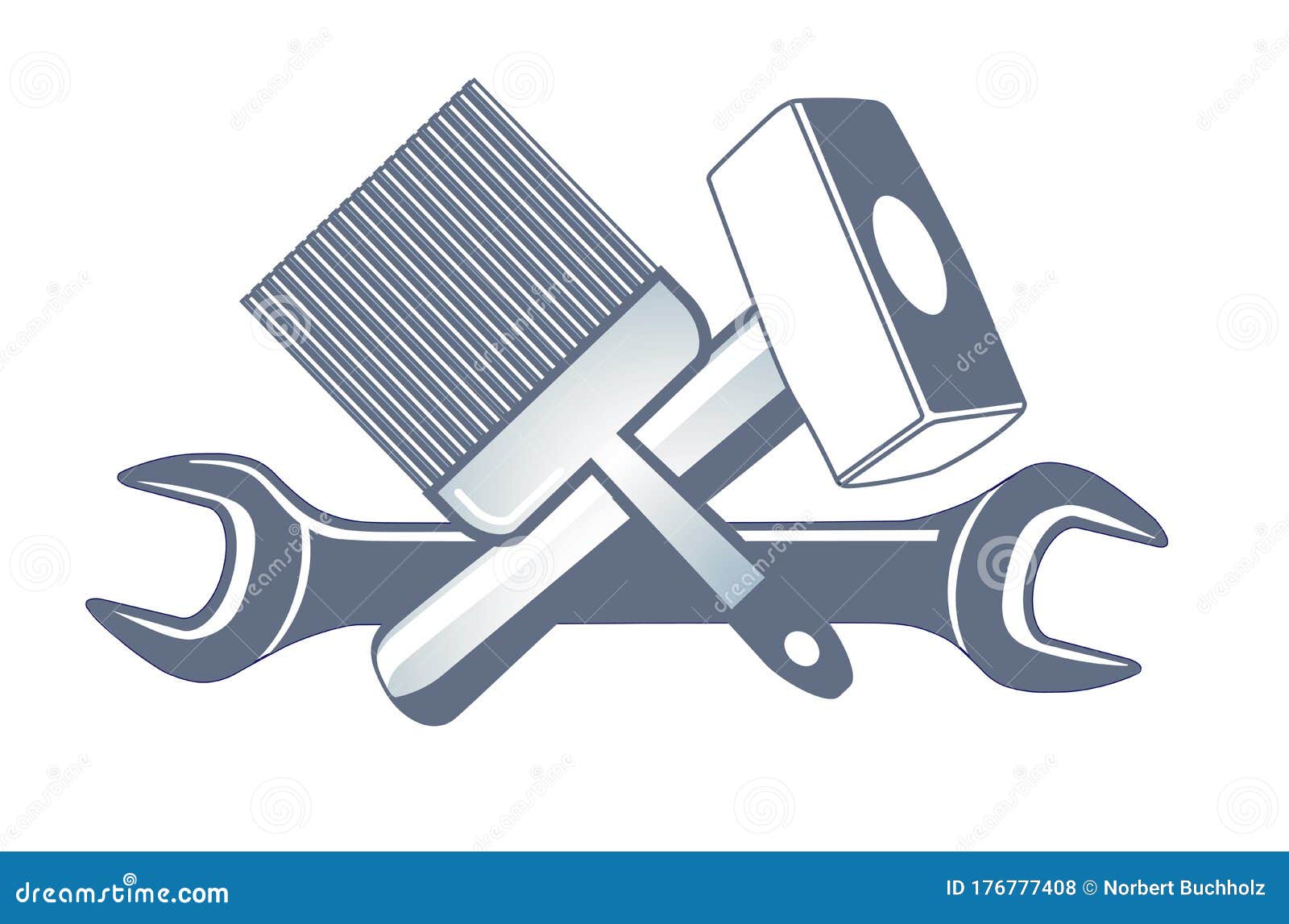 Hand Tools Icon Illustration, Symbol Set Stock Vector - Illustration of ...