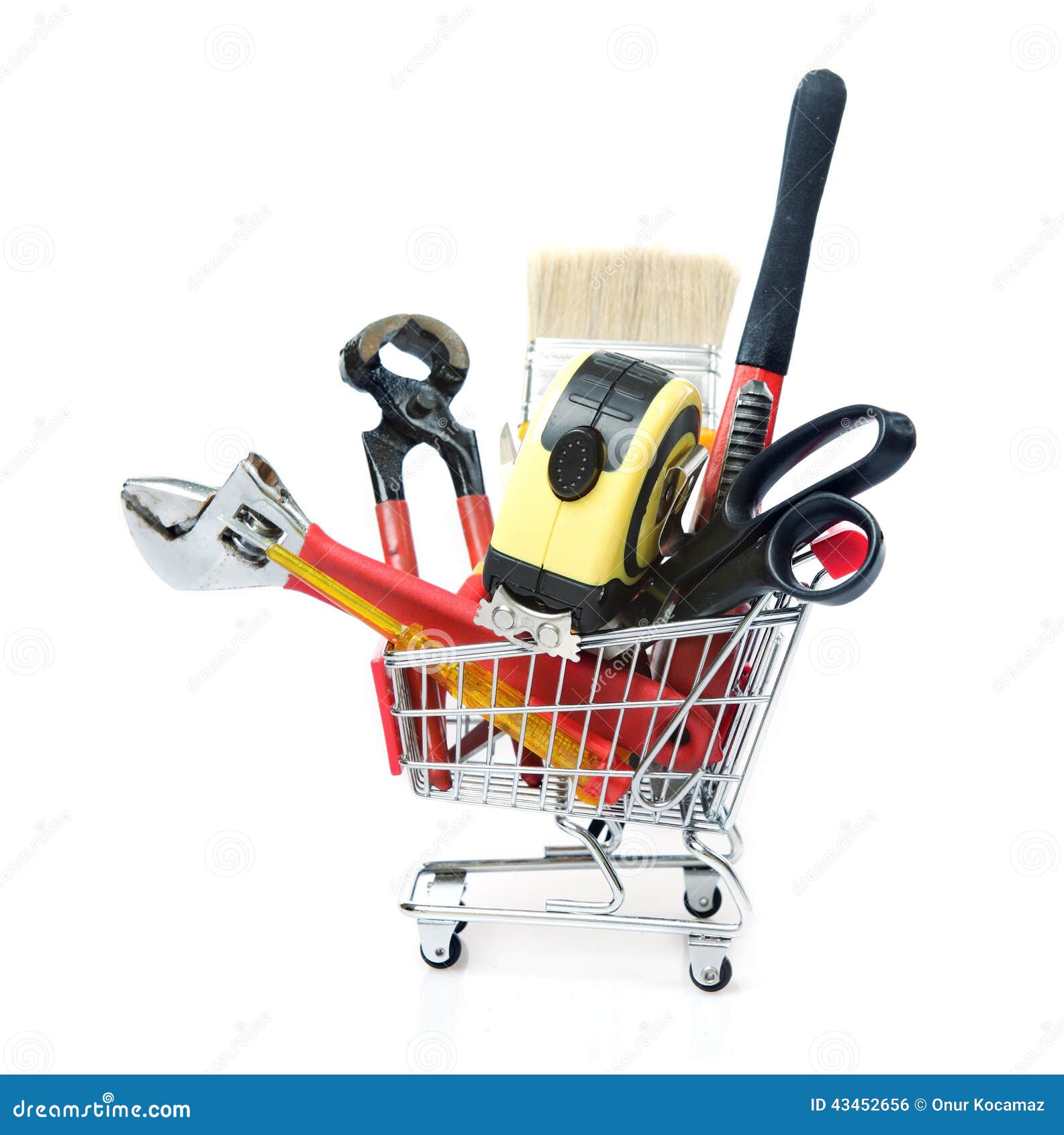 Hand tools Shopping stock photo. Image of isolated, paint - 43452656