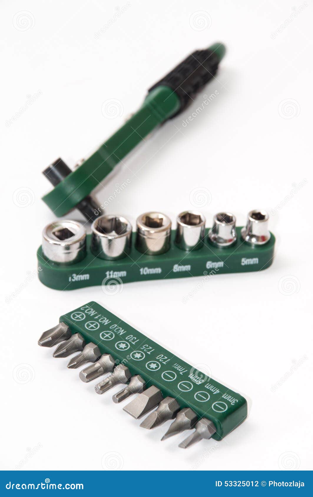 Hand tools and socket set stock photo. Image of plated - 53325012