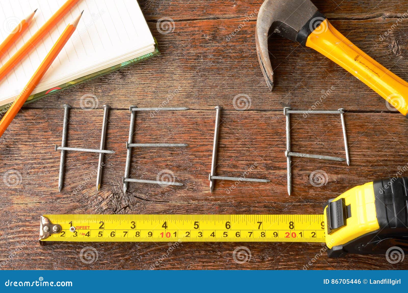 Hand Tools And Work Bench Background Royalty-Free Stock Image ...