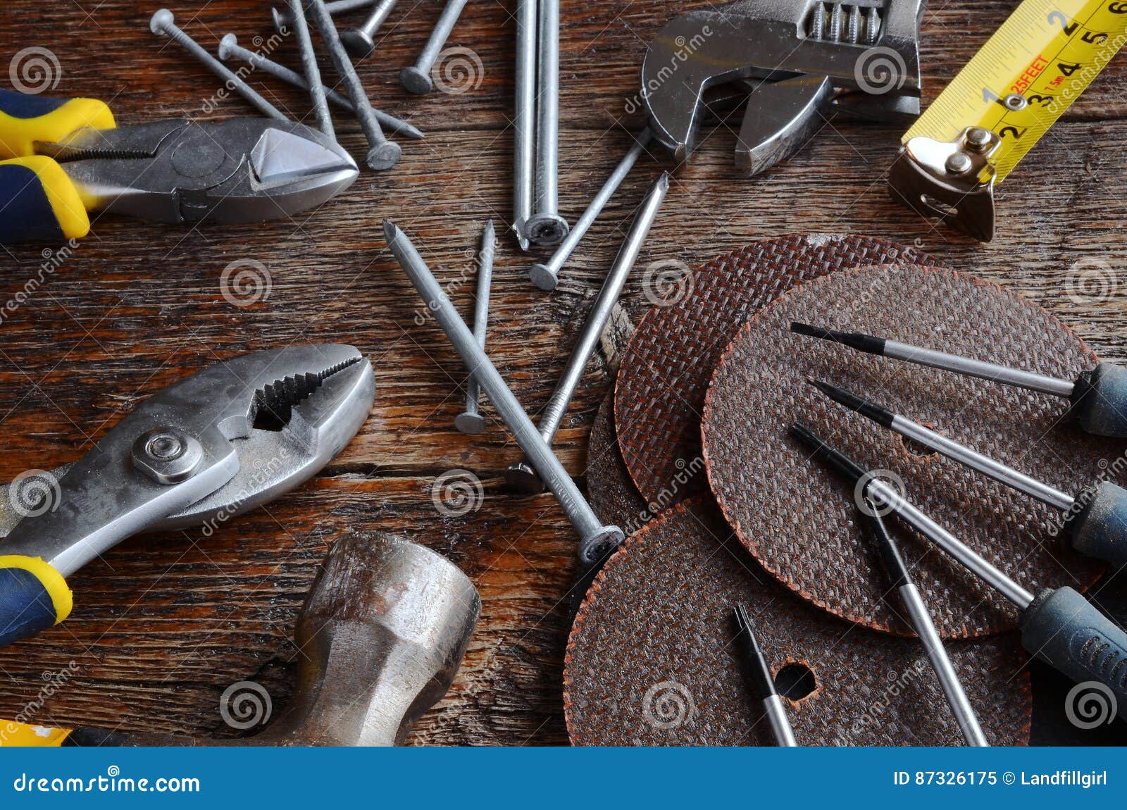 Hand Tools and Work Bench Background Stock Image - Image of tools, home ...