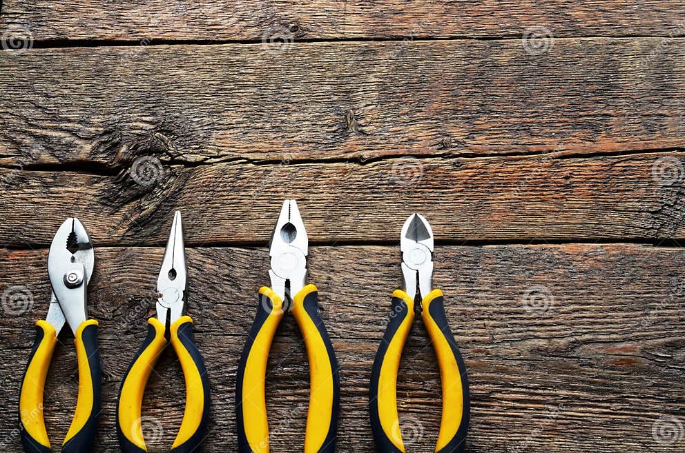 Hand Tools and Work Bench Background Stock Photo - Image of carpentry ...