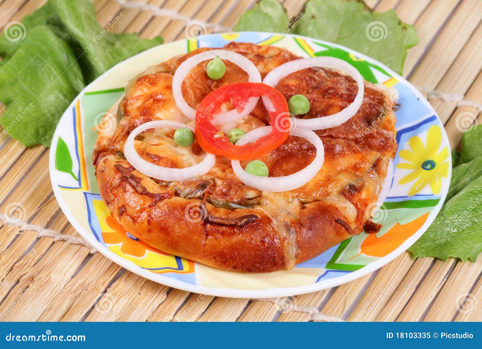 Hand tossed pizza stock image. Image of edible, crispy - 18103335