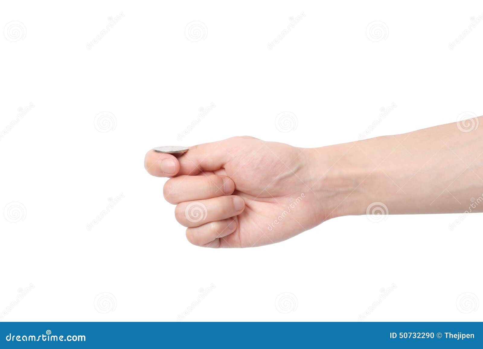 Hand tossing a coin stock photo. Image of chance, flip - 50732290