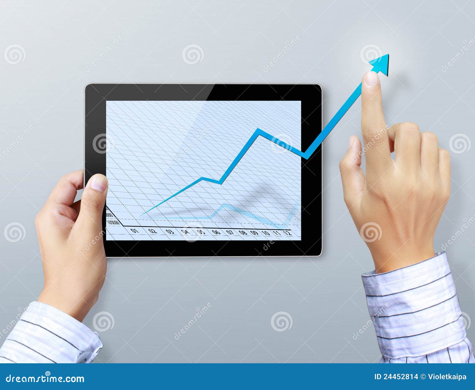 Hand Touch Graph on the Tablet Stock Photo - Image of growth, crisis ... Hand Touch Graph on the Tablet Stock Photo - Image of growth, crisis ...