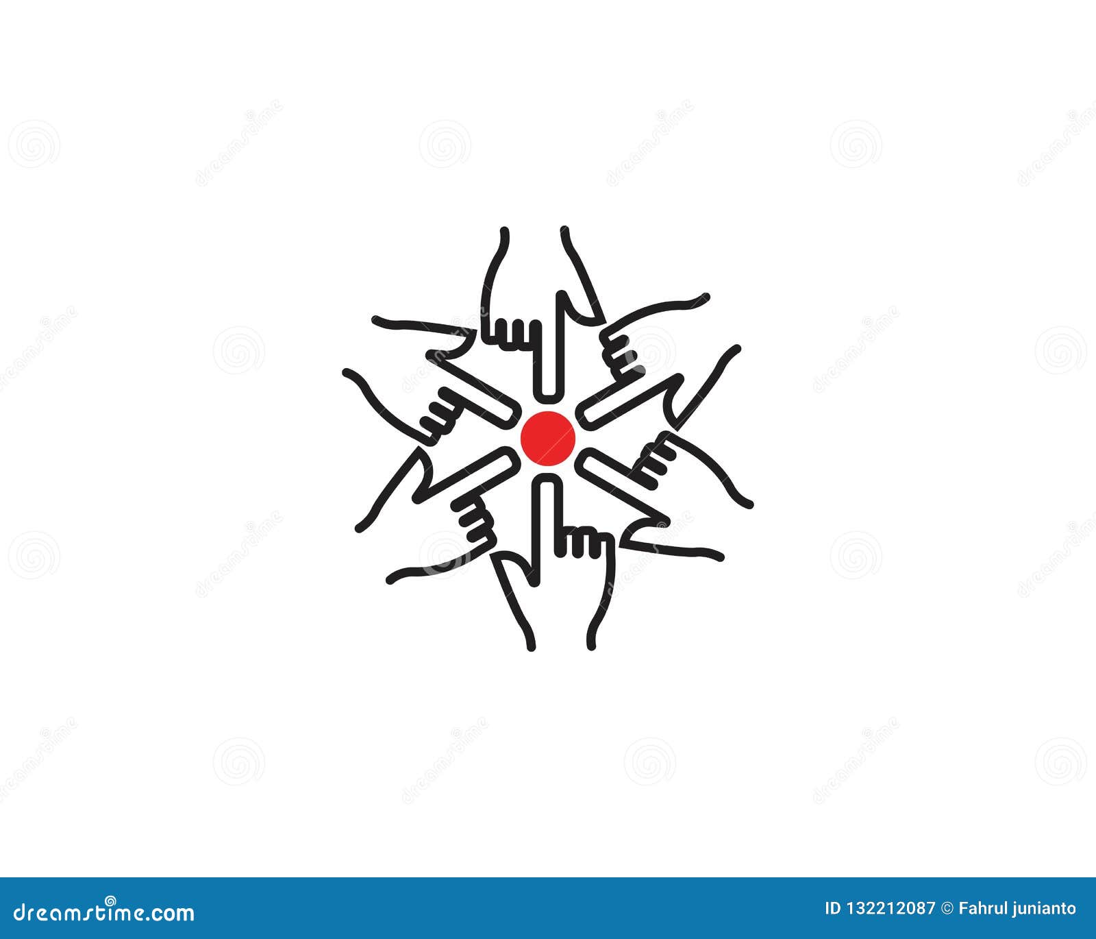 Hand touch logo vector stock vector. Illustration of touchscreen ...