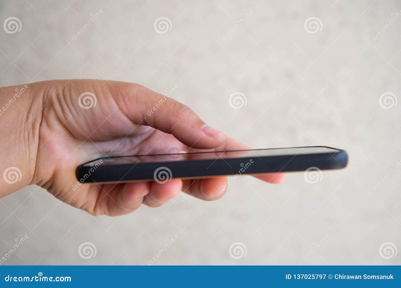 Hand touch smartphone stock image. Image of information - 137025797
