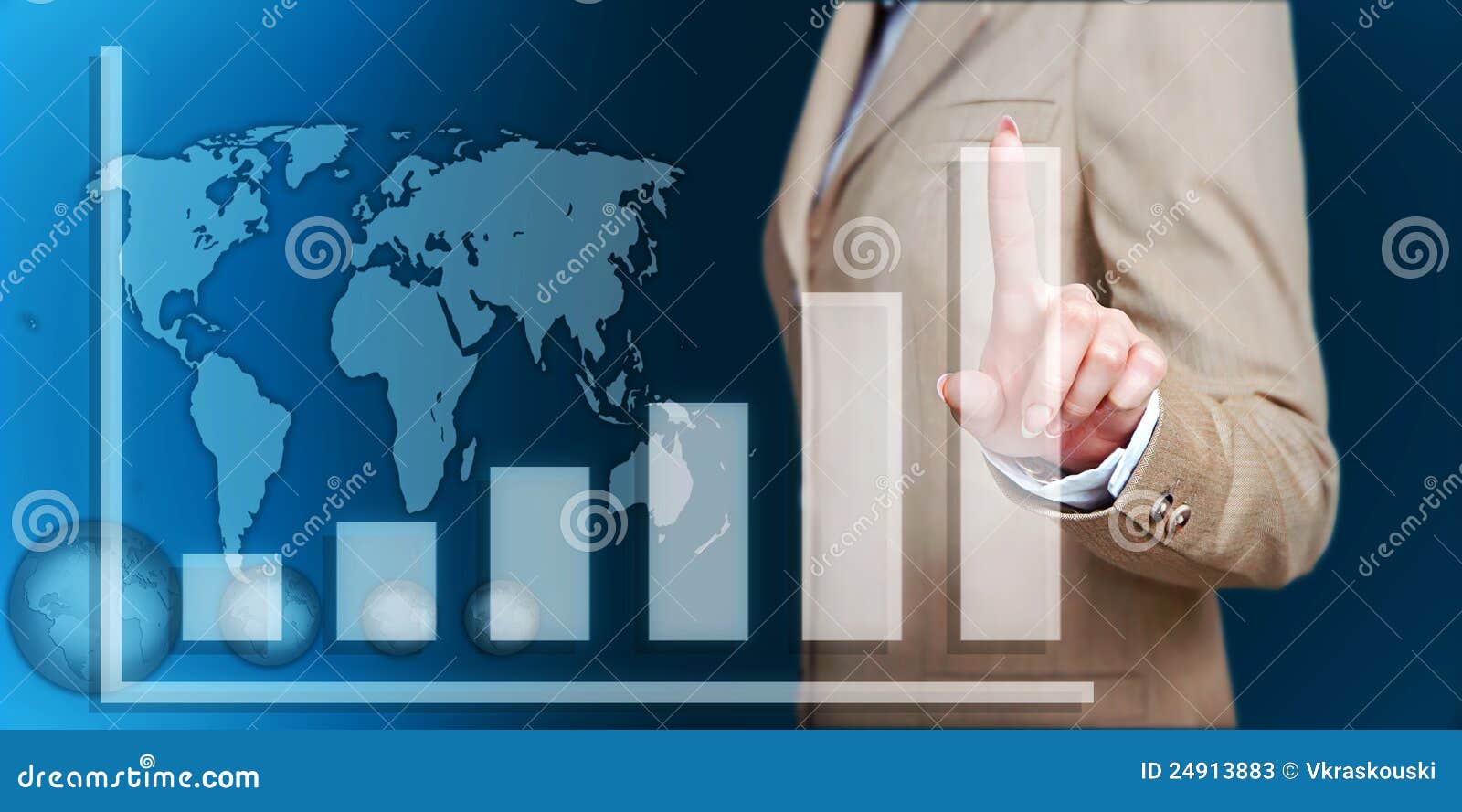 Hand Touch Virtual Graph,chart, Diagram Royalty-Free Stock Photography ...