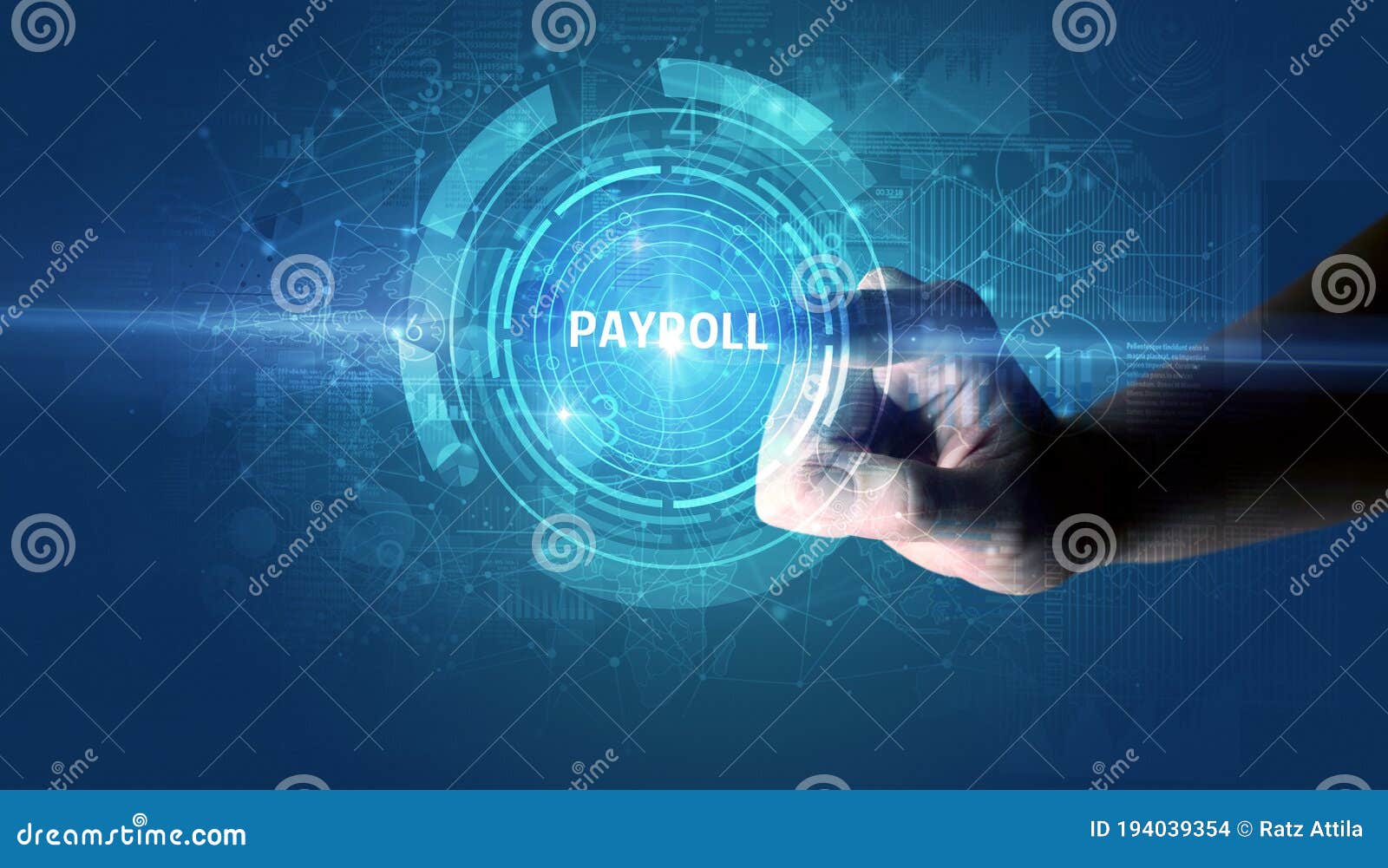 Hand Touching Business Concept Button Stock Photo - Image of geometric ...