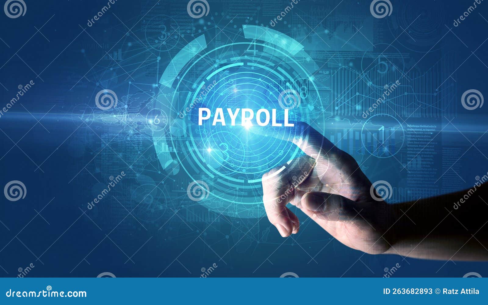 Hand Touching Business Concept Button Stock Image - Image of click ...