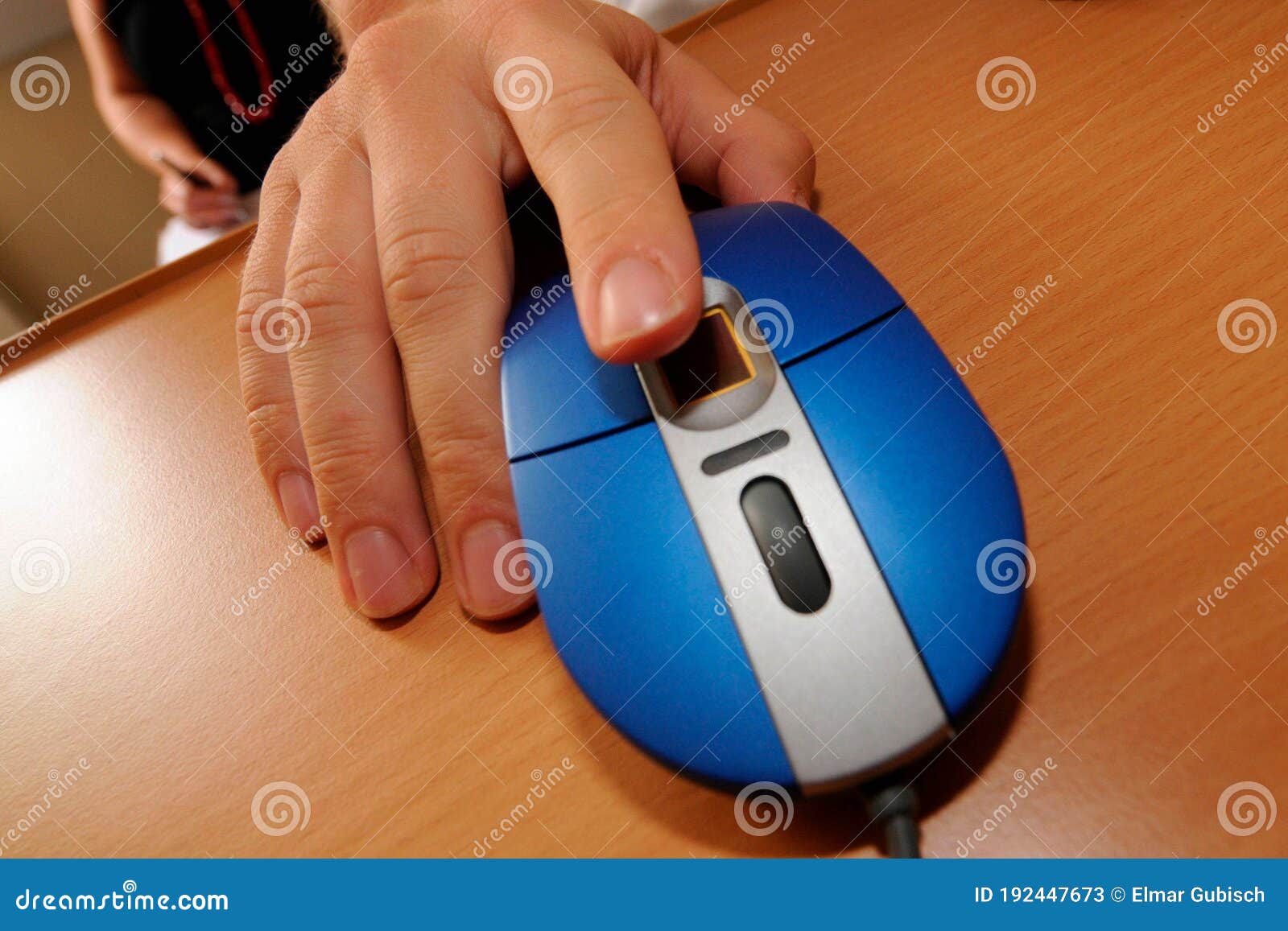 Hand Touching a Computer Mouse Stock Image - Image of industry, mouse ...