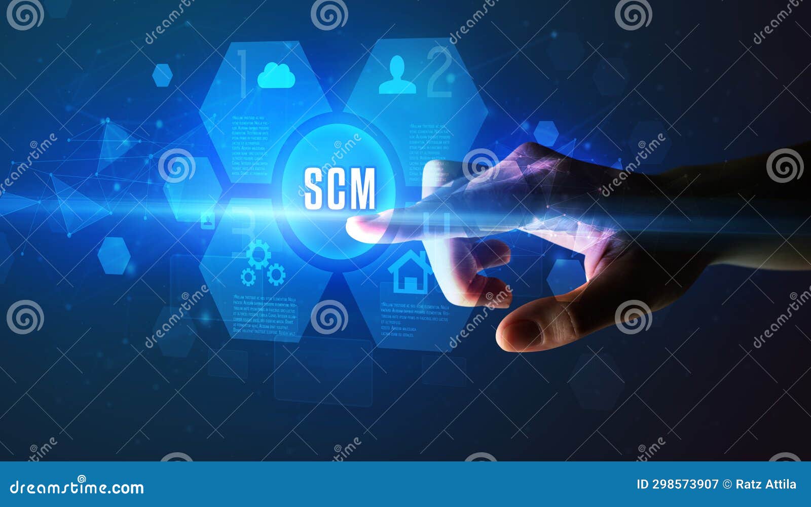 Hand Touching Digital Button Concept Concept Stock Image - Image of ...