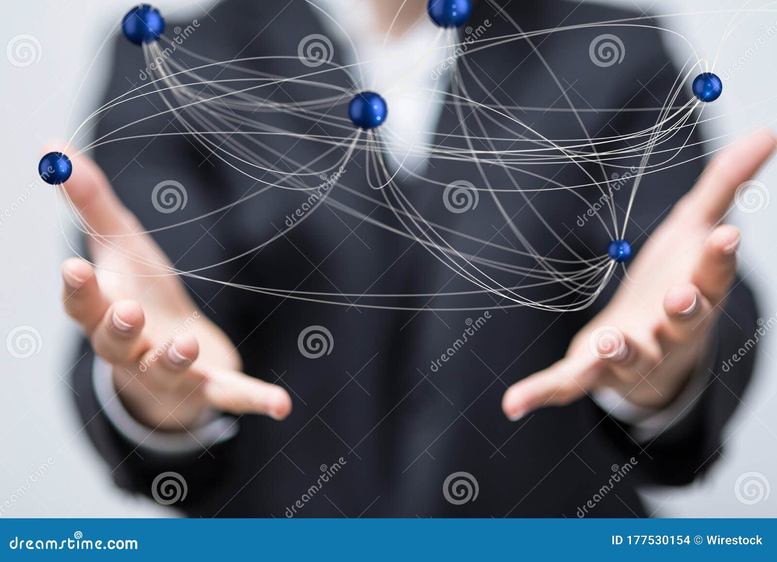 A Hand Touching Map Point, Network Connection, International Meaning ...