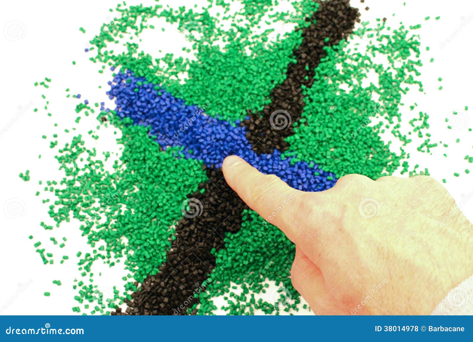 Hand Touching Polymer Granules Stock Photo - Image of black, details ...