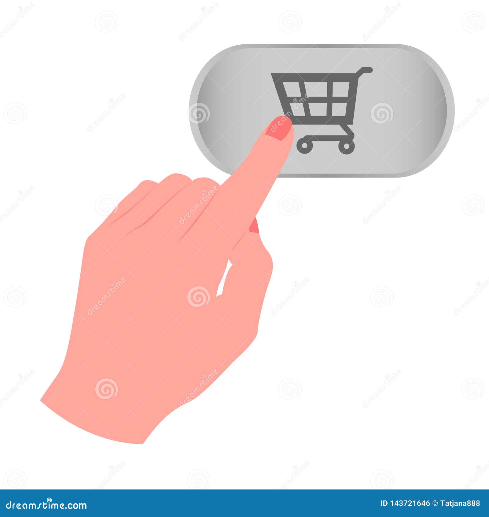 Hand Touching, Pressing Or Pointing A Button Stock Illustration ... Hand Touching, Pressing Or Pointing A Button Stock Illustration ...