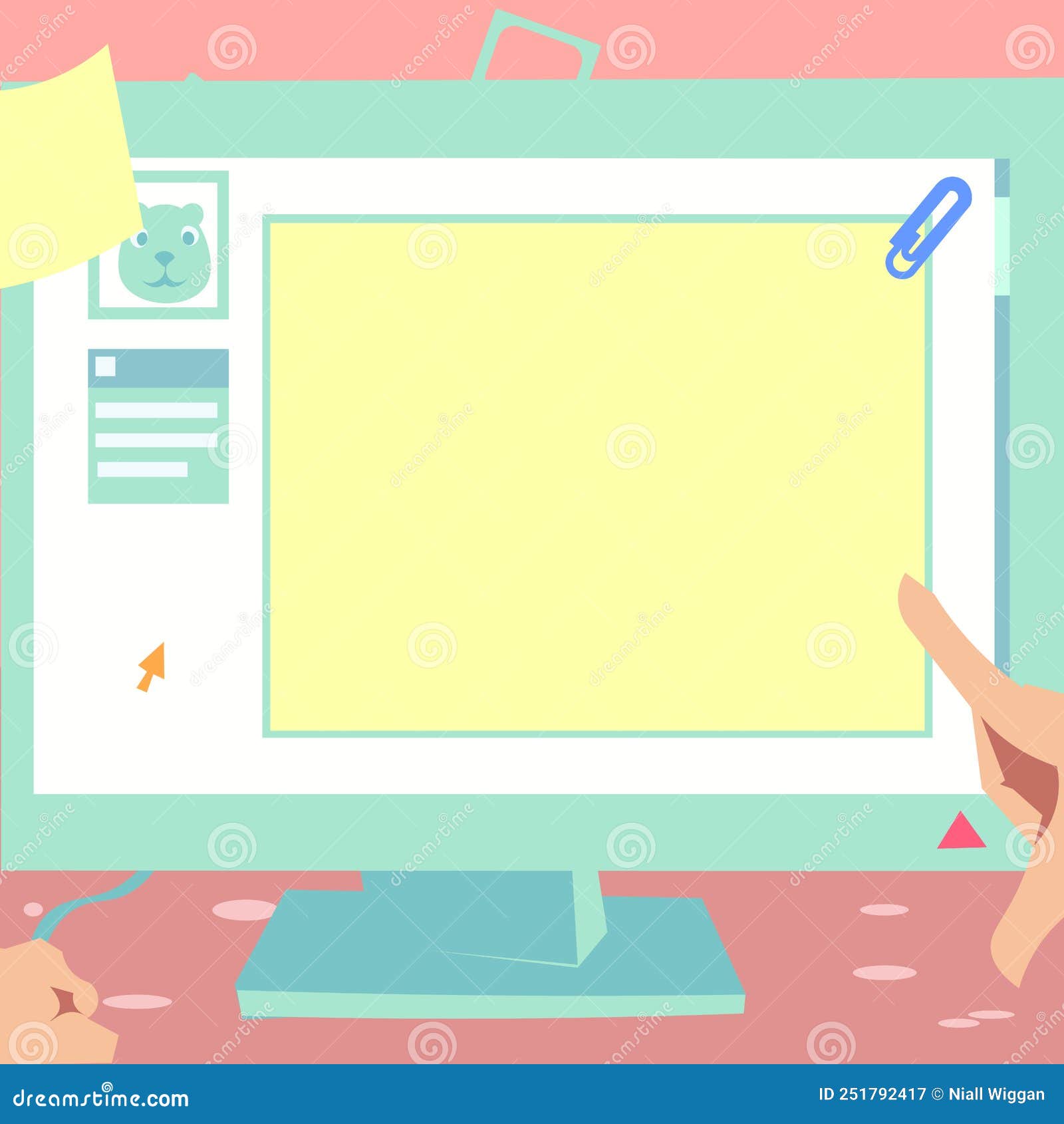 Hand Touching Screen of Desktop Inside Web Browser Showing Recent ...