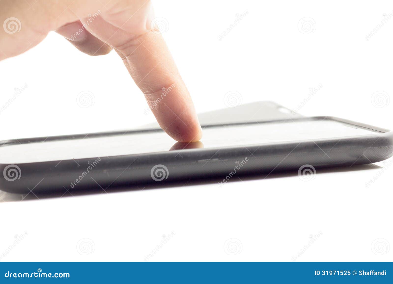 Hand touching screen stock image. Image of interface - 31971525